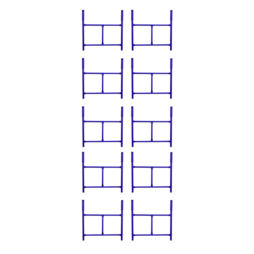 SET of 10 half frames for Warsaw scaffolding - Serwis Budowy